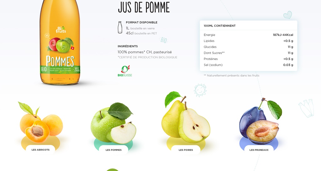 Biofruits Site internet À la Une,Sites web,E-shop,rotator